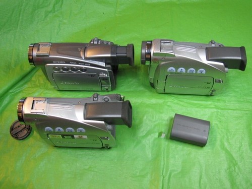 Lot 3 Canon Camcorders (2) ZR60 ZR85 MC - TESTED - All Play back ONLY ...