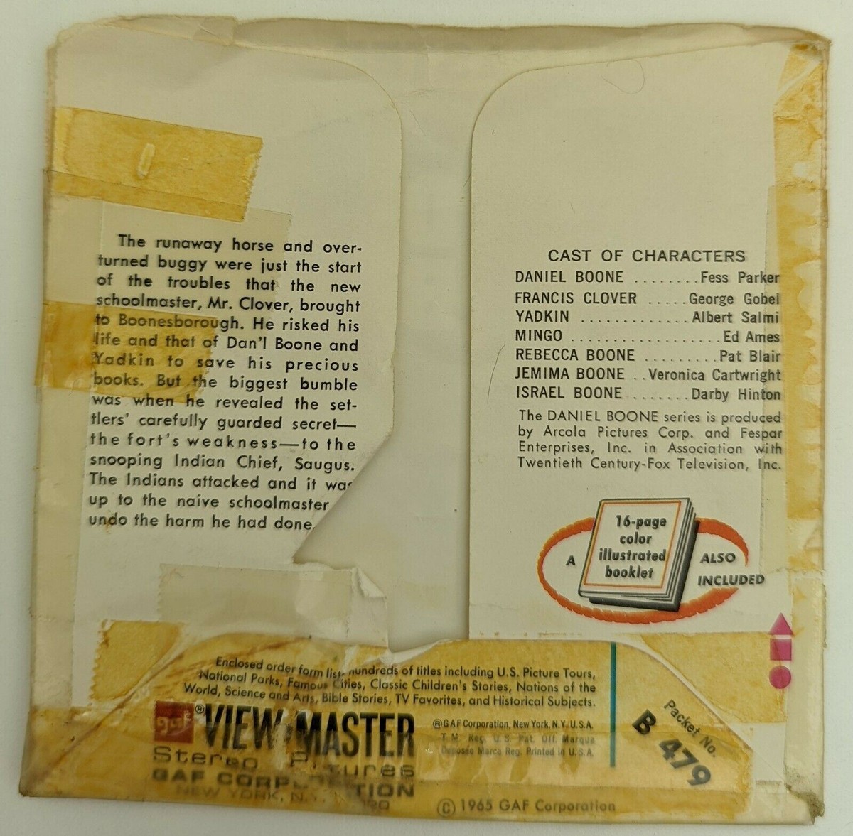 Daniel Boone Tv Show Cast List