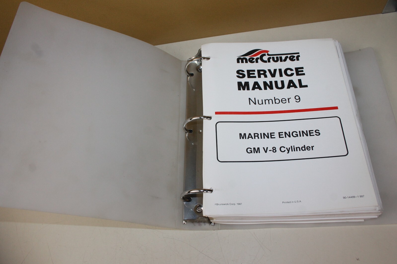 Mercury Service Manual #9 Marine Engines GM V8 Cyl 90-14499 Loose Leaf ...