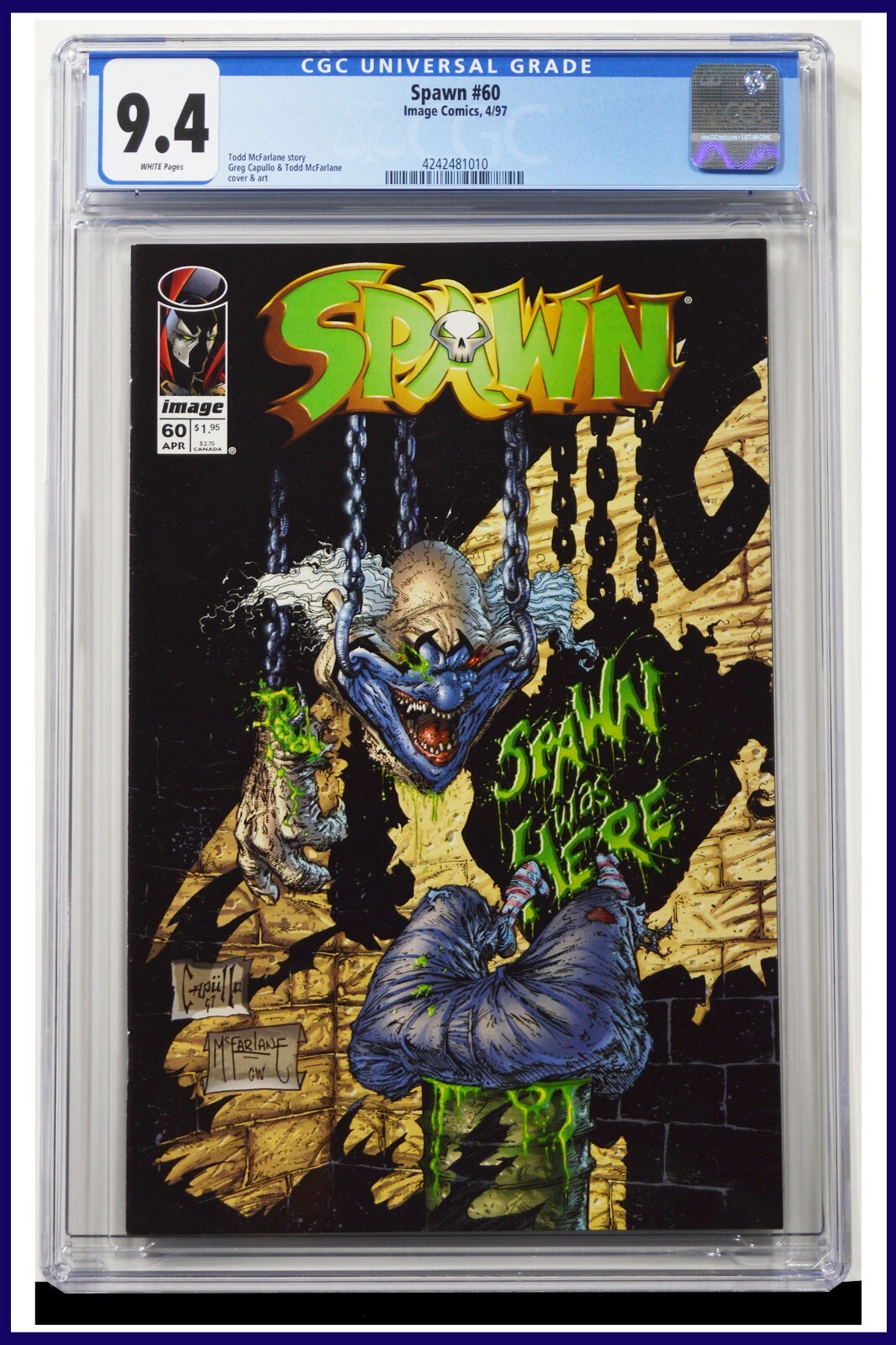 Spawn #60 CGC Graded 9.4 Image April 1997 Todd McFarlane Cover Comic Book. | eBay