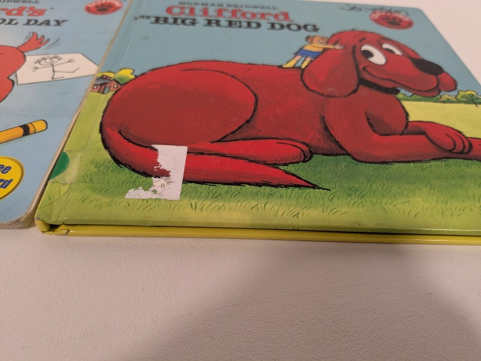 Lot of 2 Cliffords First School Day Clifford Big Red Dog HC PB Books ...