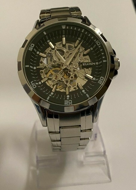 Running Elgin FG8030 138 Ty2807 Self-wind Skeleton Wrist Watch for sale ...