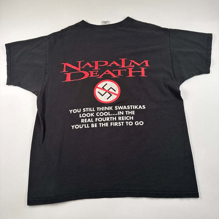 Vintage 90s Napalm Death Shirt XL Nazi Punks F*ck Off | eBay