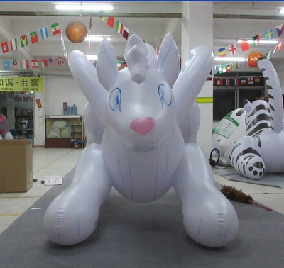 Soft, comfortable White Inflatable Wolf Size 6.56ft Long | eBay