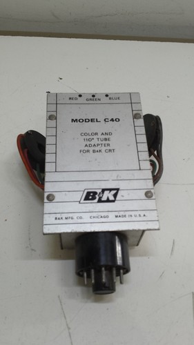 B&K Model C40 Adaptor color and 110 (Degree) Tube Adapter for B&K CRT ...