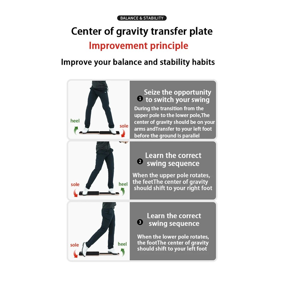 Golf Balance Board, Golf Swing Training Aid Improves Balance and ...