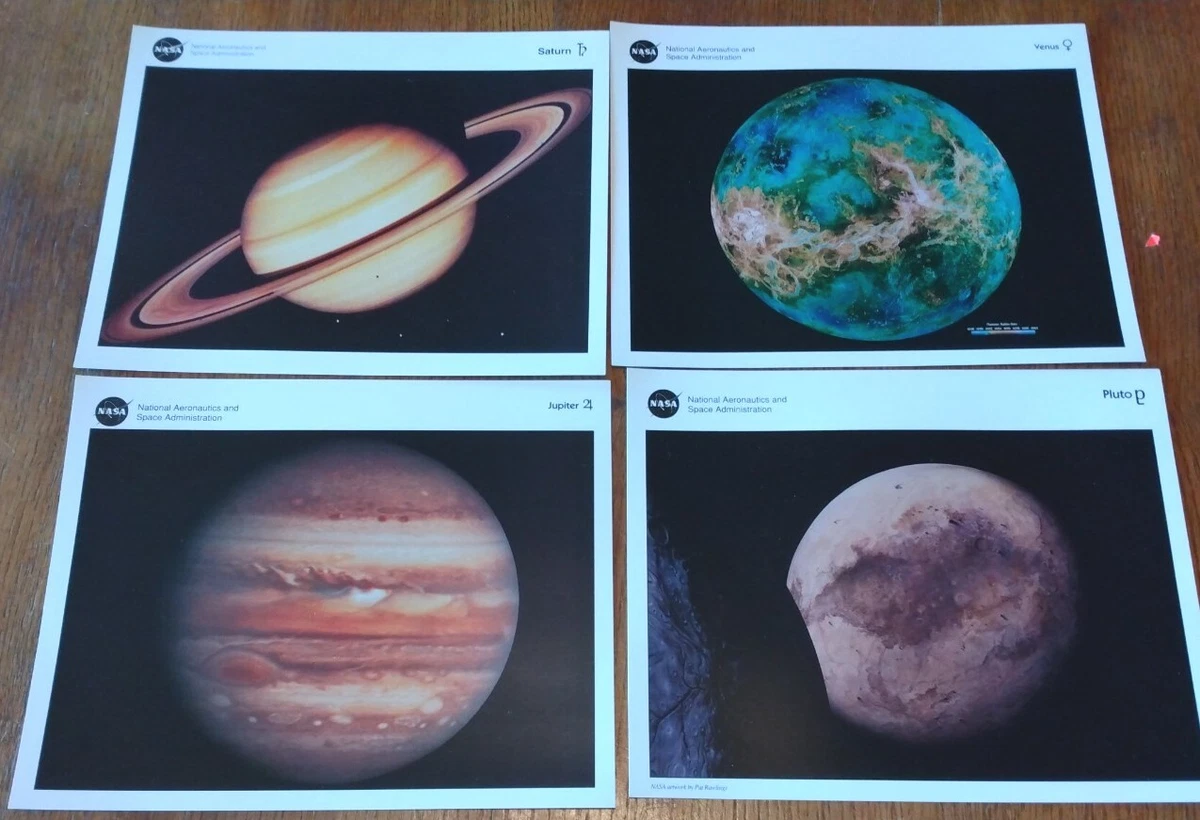 Nasa Lithograph Solar System Set Nasa Lithograph Solar System Set