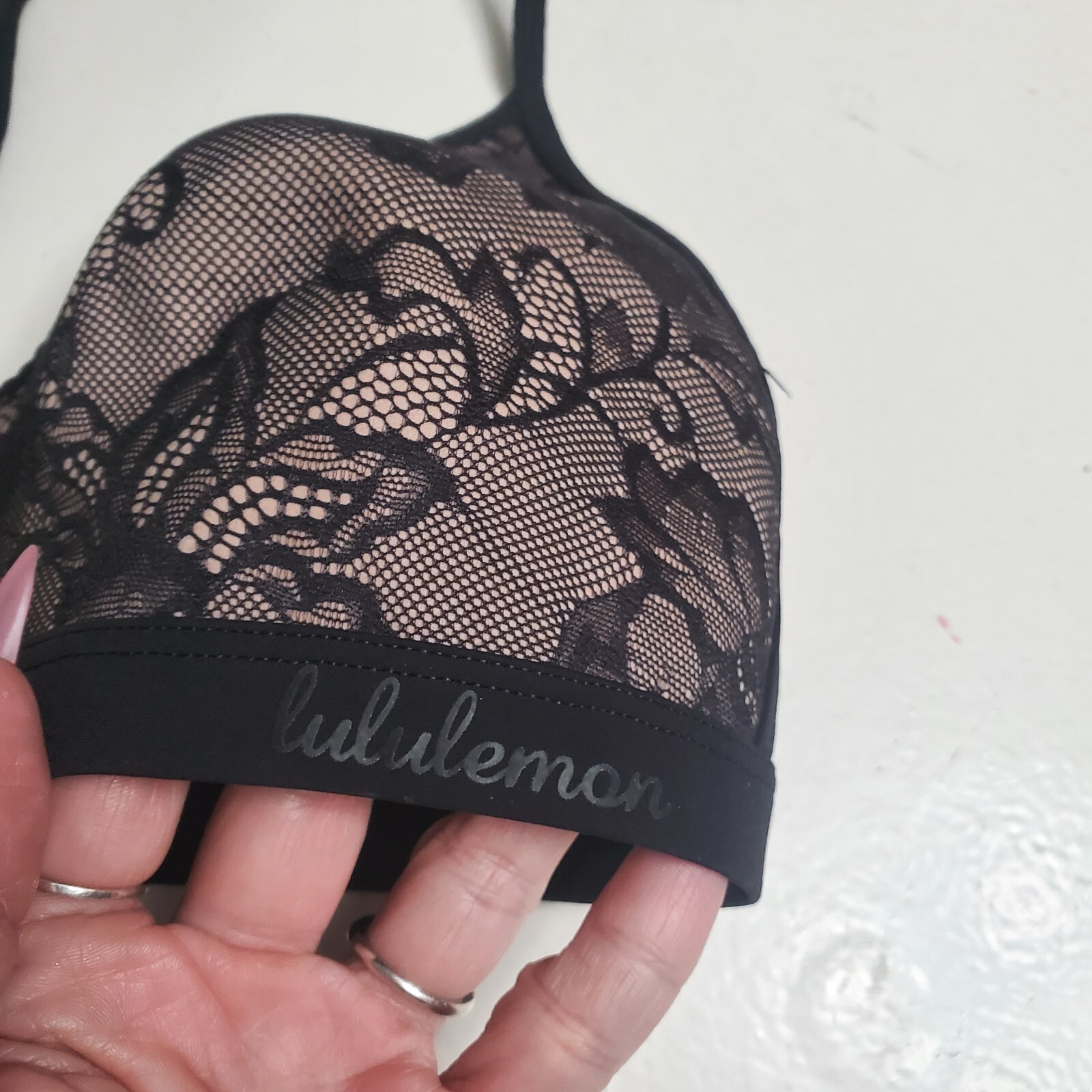 lululemon Athletica Live in Lace SportsBra Bralette B… - Gem
