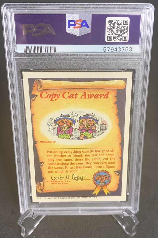 1985 Garbage Pail Kids Series 2 GPK OS2 64b LUKE WARM GLOSSY PSA 9 MINT ...