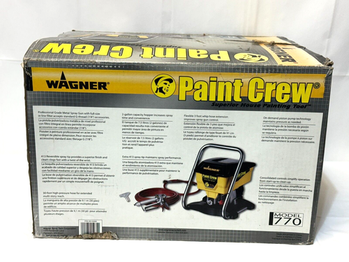 WAGNER Paint Crew Sprayer Airless Electric Model 770 for sale online | eBay