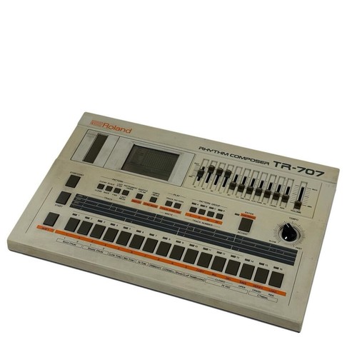 Roland TR-707 Drum Machine Used No Adapter Untested | eBay