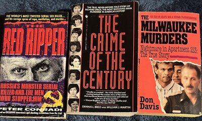 Lot Of 3 Serial Killer Books All 1st Editions Dahmer Speck Chikatilo ...