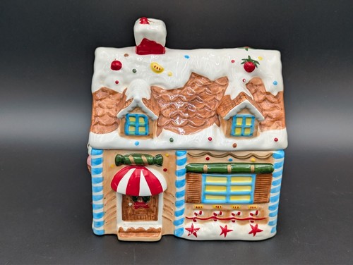 Ceramic Christmas Holiday Gingerbread House Cookie Candy Jar | eBay