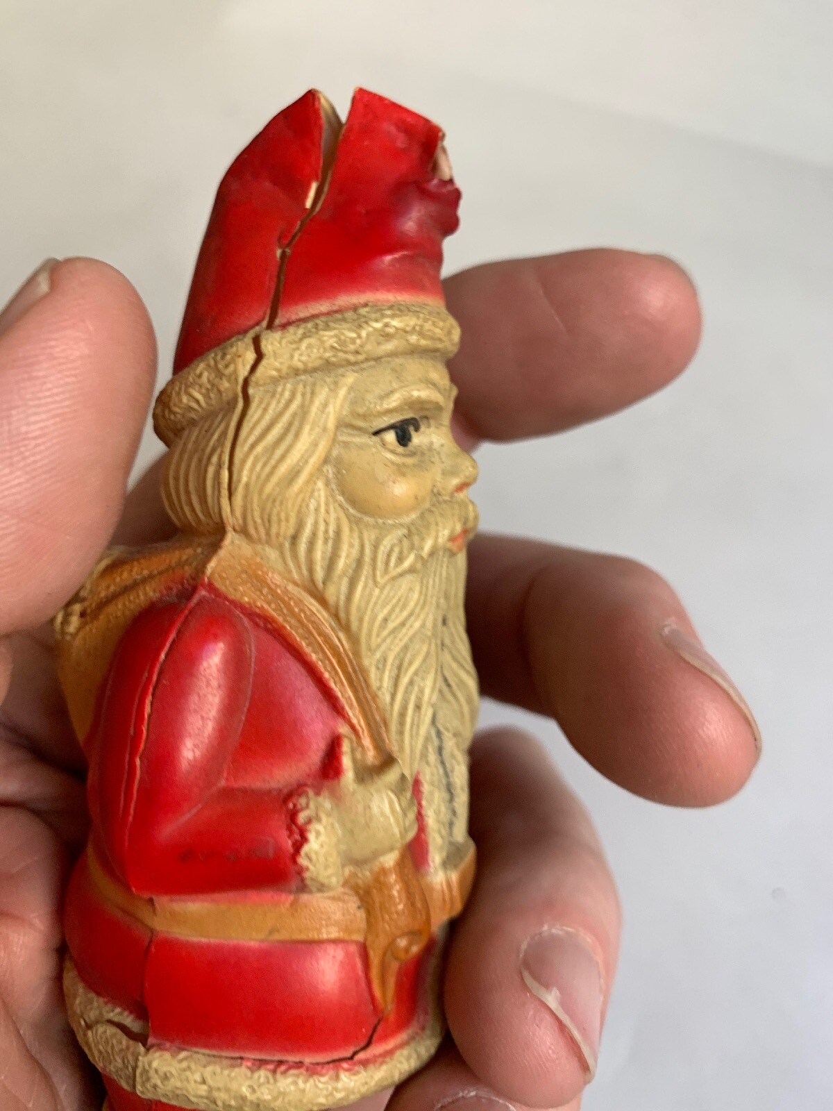 Antique Celluloid Santa Figurine 1930's Viscoloid USA Christmas ...