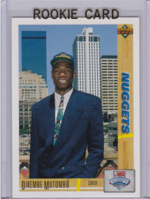 DIKEMBE MUTOMBO ROOKIE CARD Denver Nuggets 1991/92 Upper Deck ...