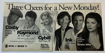 1997 two part CBS tv ad ~ Bill COSBY,EVERYBODY LOVES RAYMOND,CYBILL,INK ...