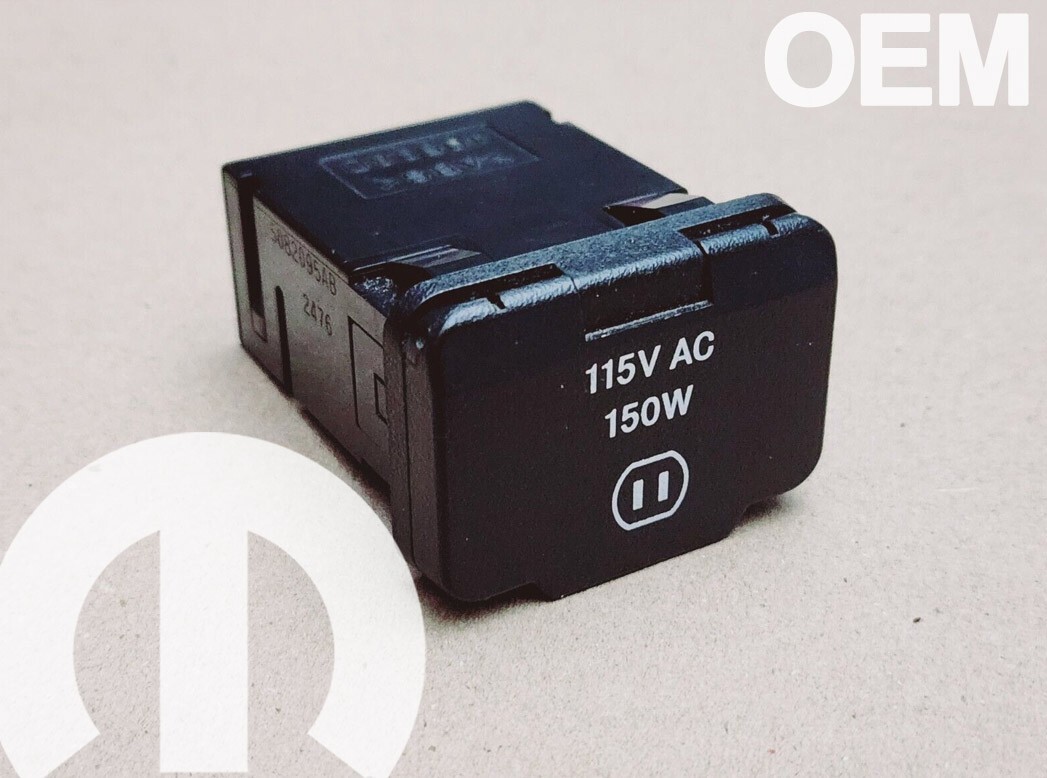 Chrysler Dodge Jeep Ram Power Inverter AC Outlet Assembly 115v 150w ...