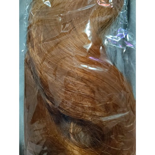NIB Copper Red Synthetic 20" Straight Clip In Extensions REECHO 4 Piece ...