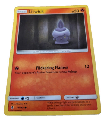 11/145 Litwick - Guardians Rising - Common Pokemon Trading TCG Card | eBay