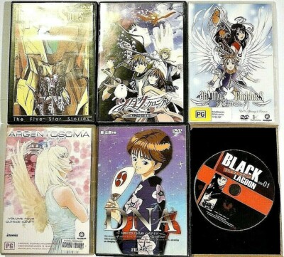 6 X JAPANESE ANIME DVD BUNDLE BULK LOT PAL "VGC" AUZ SELLER D28 | eBay