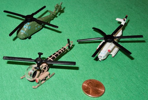Vintage 1990's Galoob Micro Machines Vietnam, Cold War Era Helicopters ...