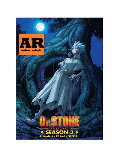 English dubbed of Dr.Stone Season 3(1-22End+SP) Anime DVD Region 0 ...