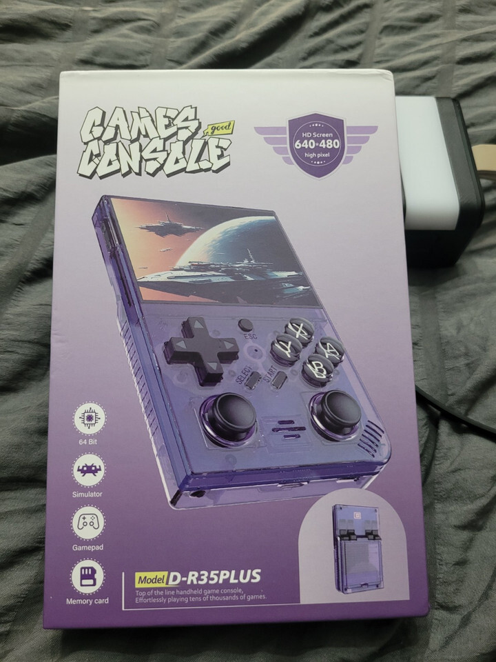 RETRO D-R35 PLUS Handheld Game Console 64GB w/Games Linux | eBay