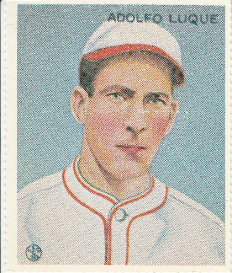 ⚾ ADOLFO LUQUE HOF 1977 Dover reprint of 1933 #209 Goudey Giants | eBay
