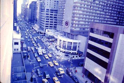 1980s Street Scene Sheraton Hotel New York City Ektachrome Slide BG-D ...