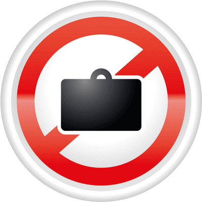 Ban Stop Sign No Bag Car Bumper Sticker Decal 5" x 5" | eBay