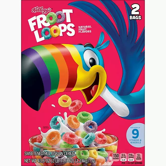 Froot Loops Breakfast Cereal (43.6 oz., 2 pk.) 313057013009| eBay