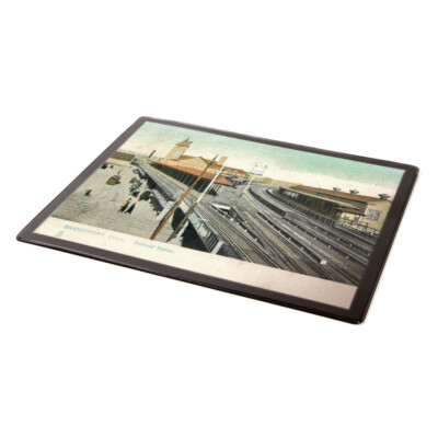 MOUSE MAT - Vintage Connecticut USA - Bridgeport. Railroad Station ...