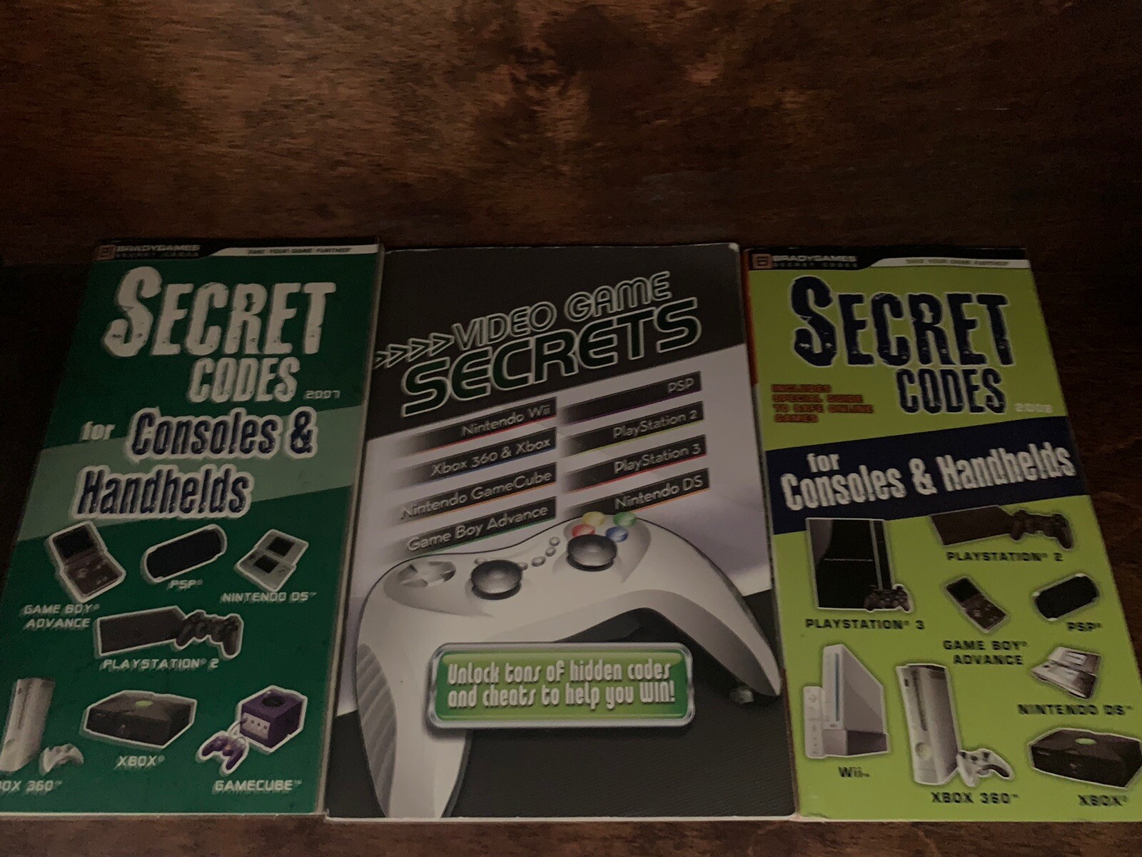 3 Game Lot:2007 & 2008 Secret Codes For Consoles & Handhelds & Video ...