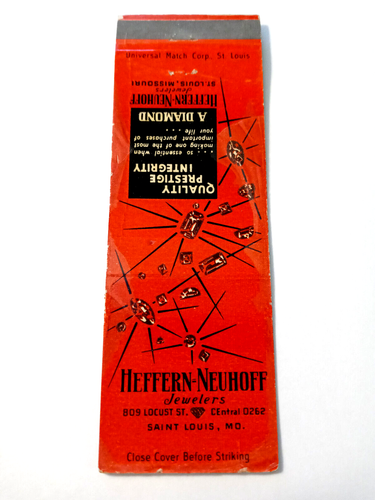 Vintage Matchbook: Heffern-Neuhoff Jewelers, St Louis, MO | eBay
