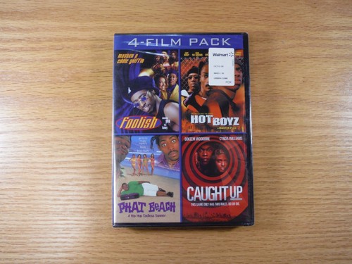 4 Film Pack DVD Set Foolish/Hot Boyz/Phat Beach/Caught Up W/Snoop Dogg ...