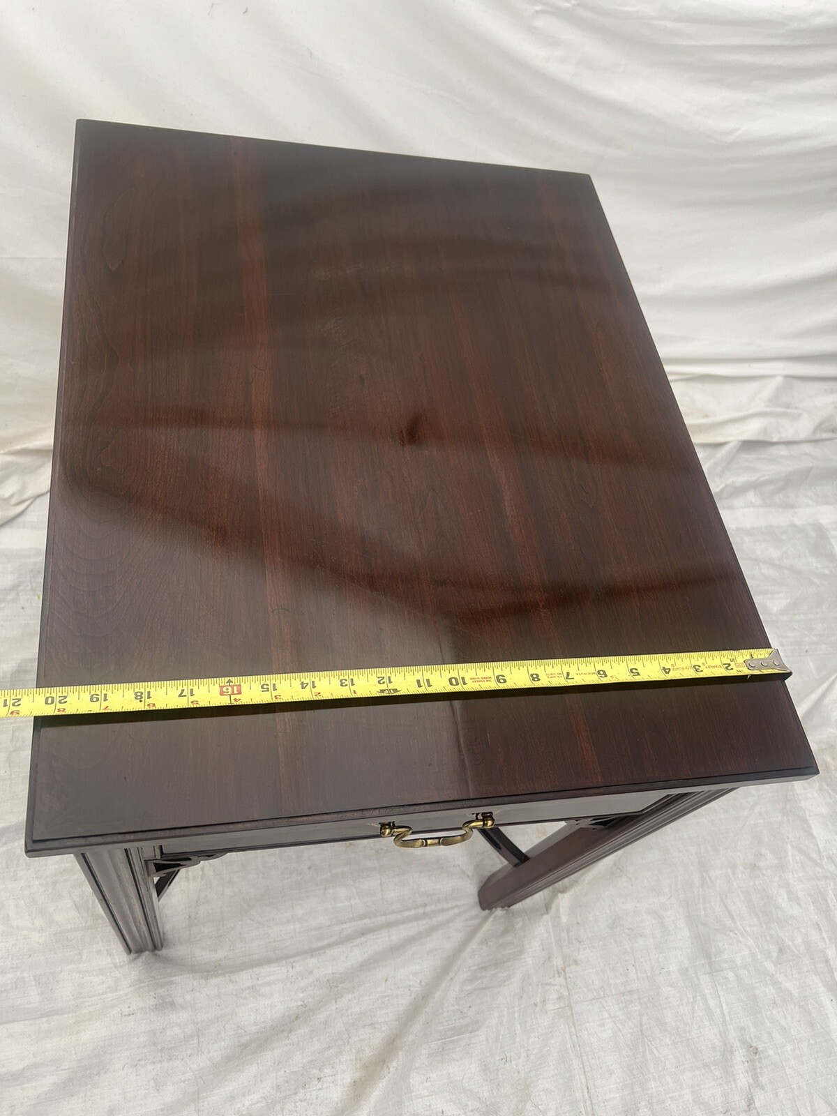 Ethan Allen Side Table Nightstand Victorian Style Dovetail Drawer ...