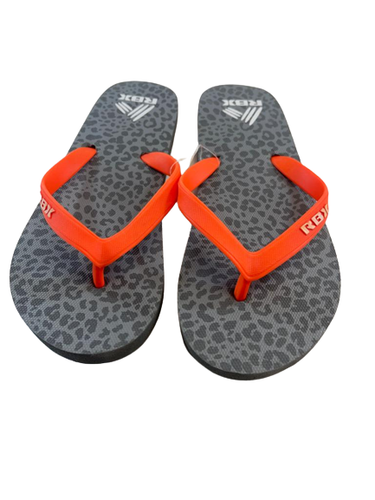 RBX Active Women's Core Summer Basic Printer Flip Flop-Gray/Orange ...