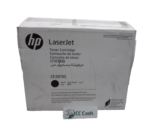 Genuine HP CF281XC Black M605 M606 Print Toner Cartridge Free Shipping ...