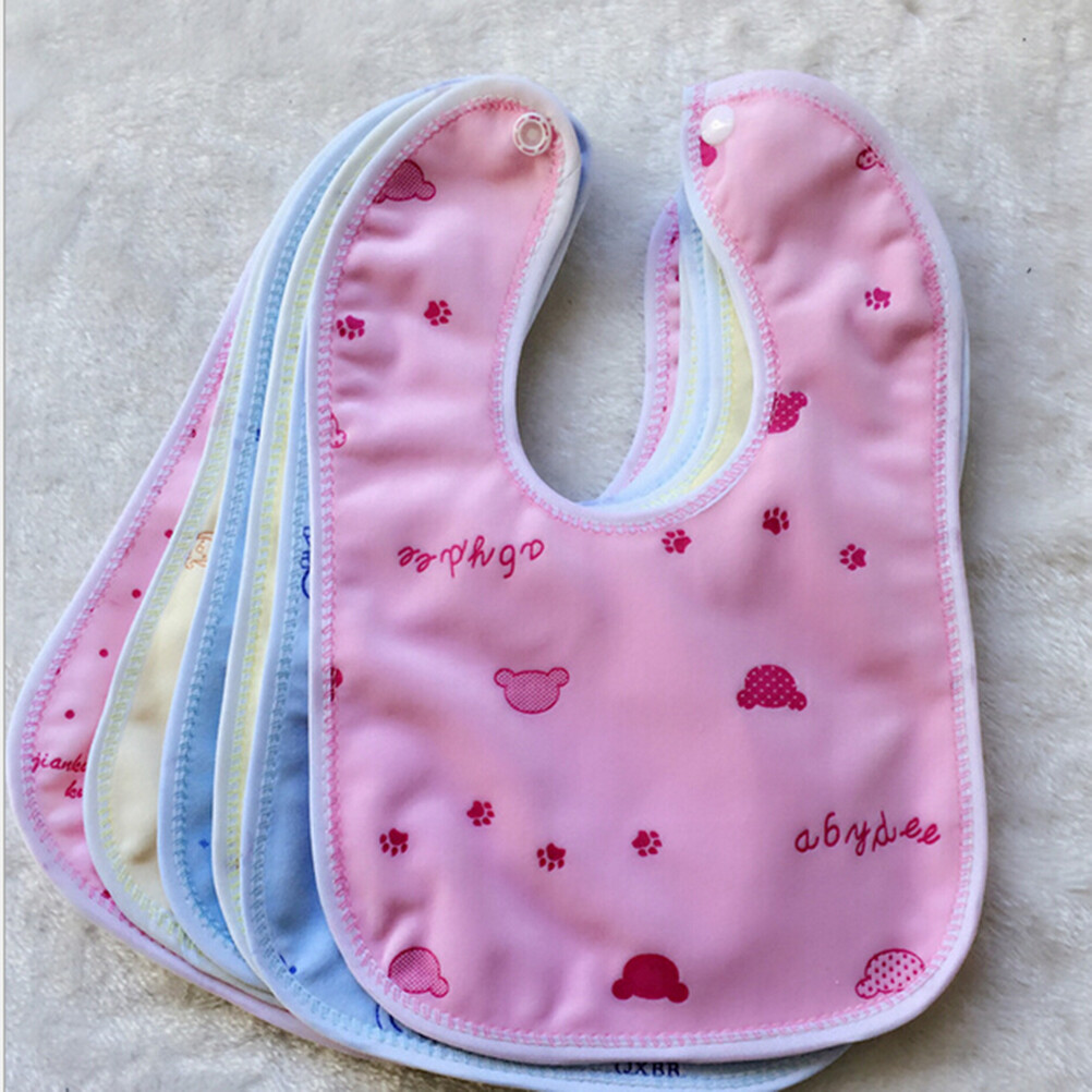 Newborn Toddler Infant Baby Boy Girl Bibs Waterproof Saliva Cartoon ...