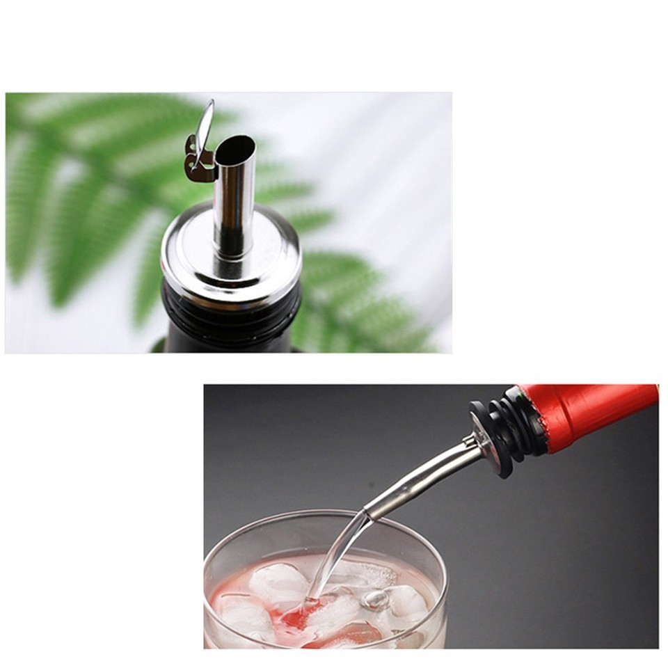 Brand New Kitchen Bar Oil Pourers Oil Control Dispenser Stainless Steel ...