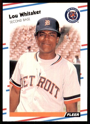 1988 Fleer #75 Lou Whitaker Detroit Tigers | eBay