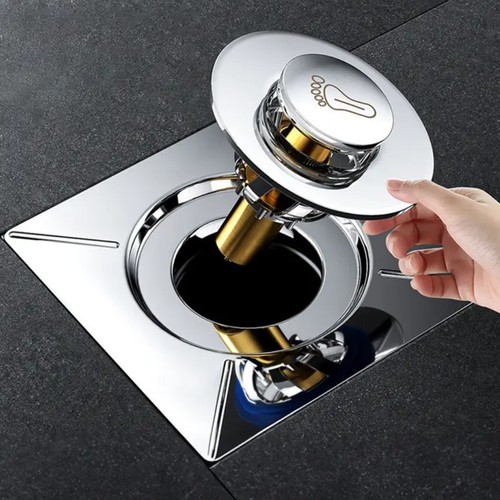 Universal Plug Pop-Up Style | Fast Drainage, Hair Filter Core & Durable ...