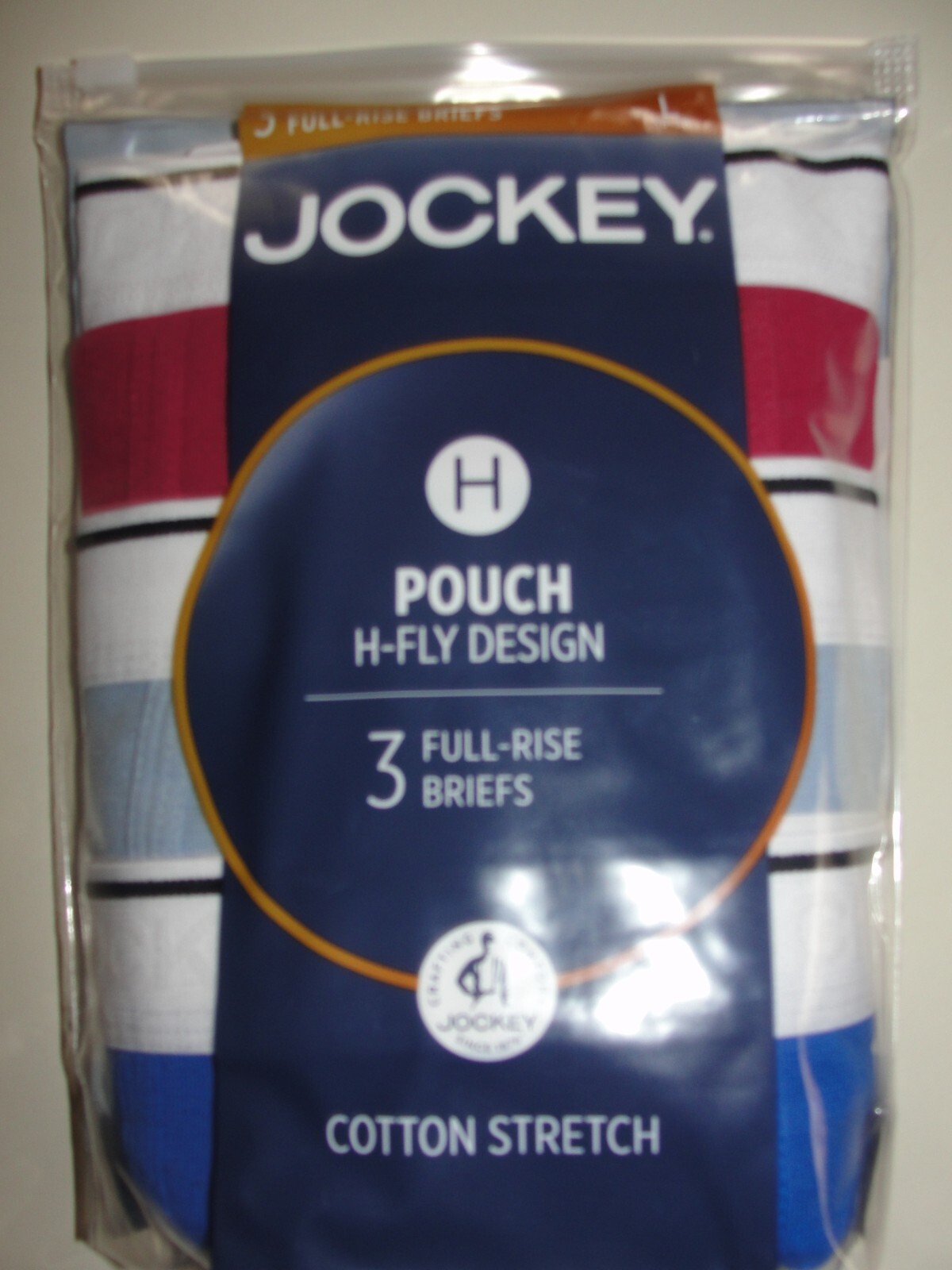 3 Pair Men's Jockey H Pouch Full Rise Briefs - Size L (36-38") - New in ...