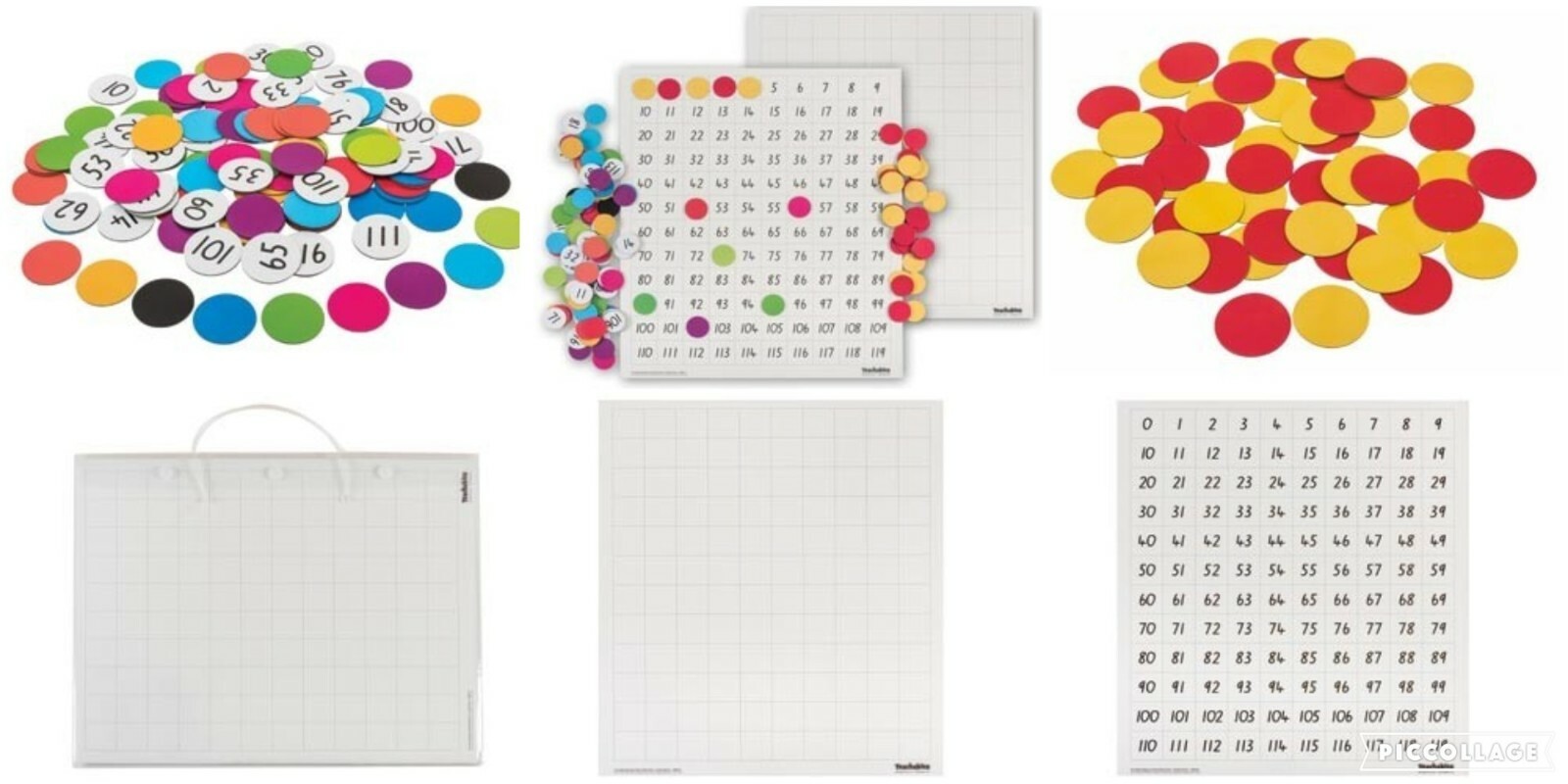 Magnetic Hundreds Board Wall Chart Whiteboards & Bi-Colour Number ...