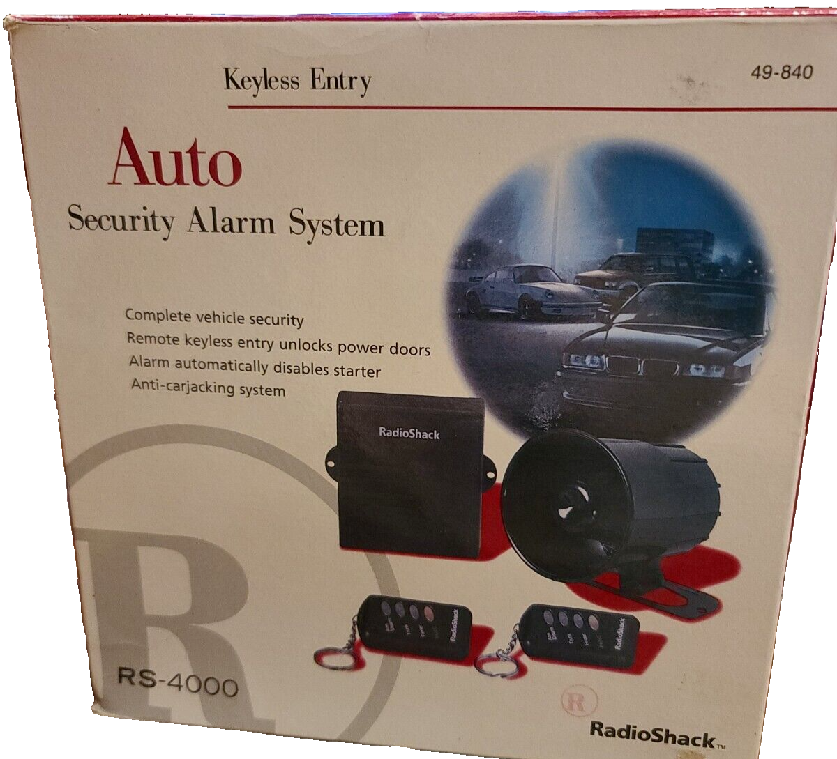 Radio Shack vehicle alarm system 49-840 RS-4000 NOS keyless en | eBay