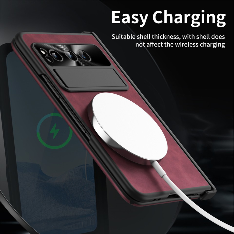 Magnetic Hinge Protection Case w/ Stand+Screen Protector For Google ...