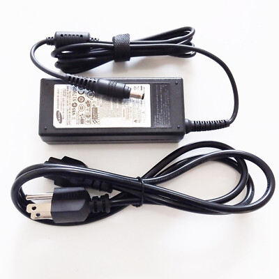 Genuine 60W Power Supply Cord For Samsung NP-RV508 NT-QX310 NT-SF410 ...