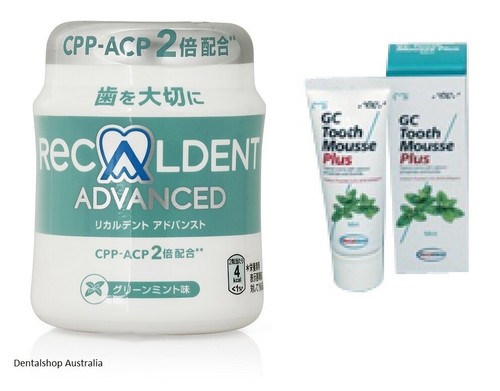 Recaldent Advanced Gum & GC tooth mousse plus combo tooth wear ...