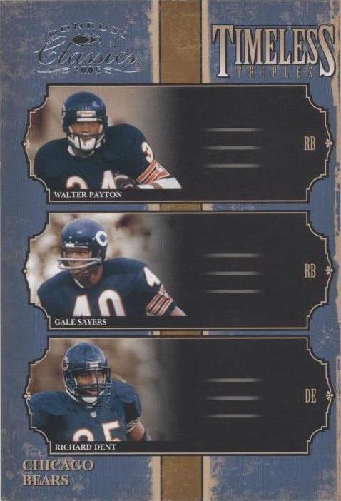2005 Donruss Classics - Timeless Triples Walter Payton, Gale Sayers ...