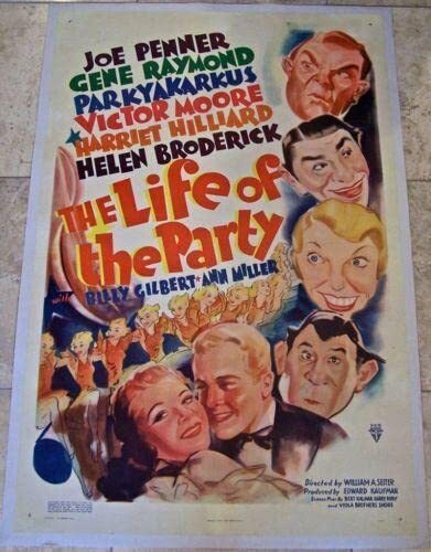 Life Of The Party (1937) LB 1 SH Albert Brooks' Dad Parkyakarkas! | eBay